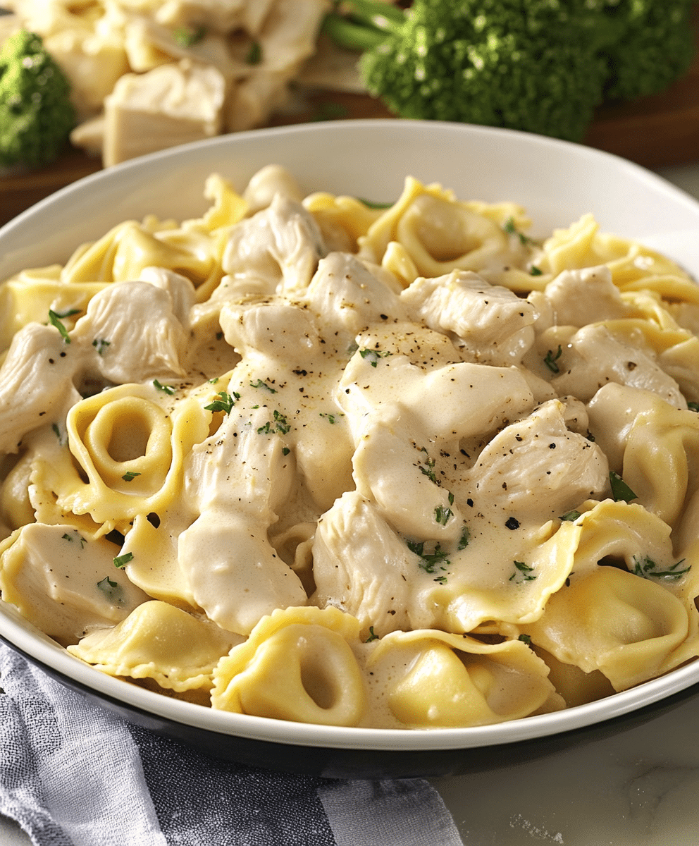 Chicken Tortellini Alfredo Recipe - janayum.com
