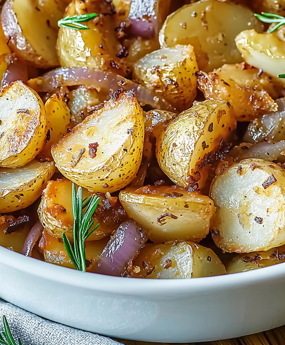 Oven Fried Potatoes & Onions Recipe - janayum.com